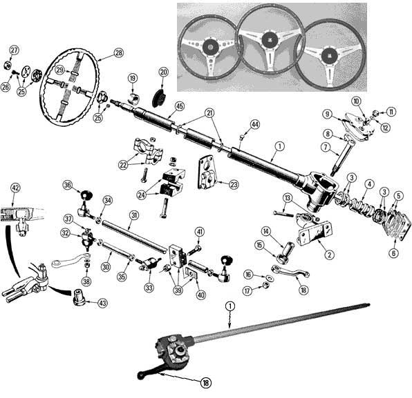 Steering System Parts Morgan +4 | morgan-spares.com